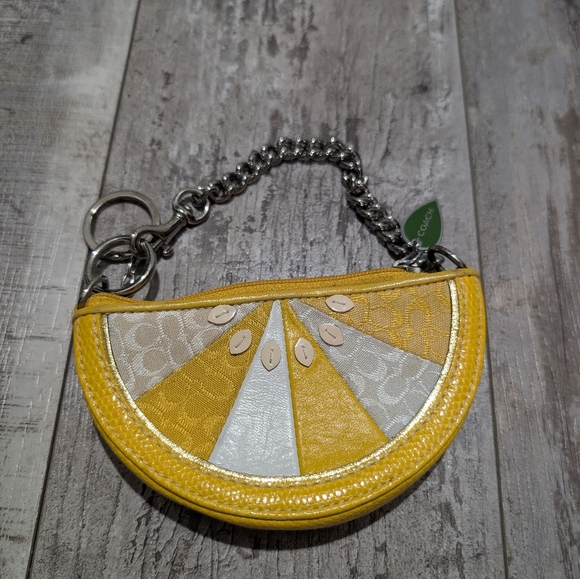 Coach | Bags | Vintage Coach Y2k Lemon Slice Fruit Coin Purse | Poshmark